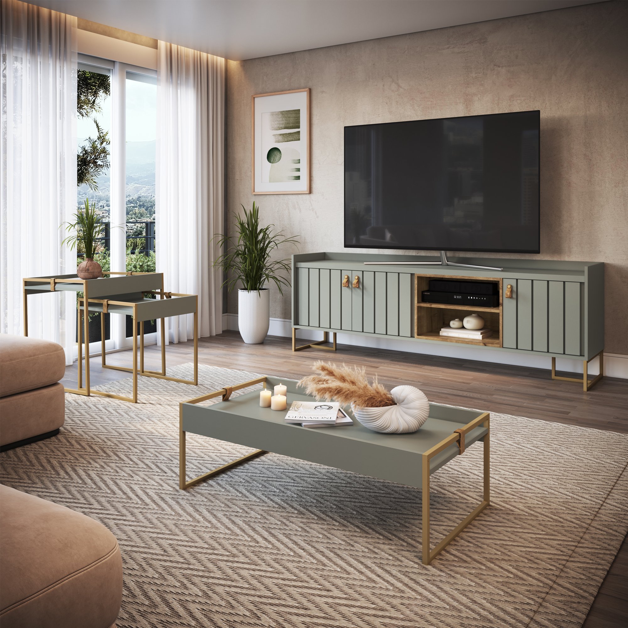 Rack Trendy 160 cm - Verti/Woodmel - Casa Mobili Store